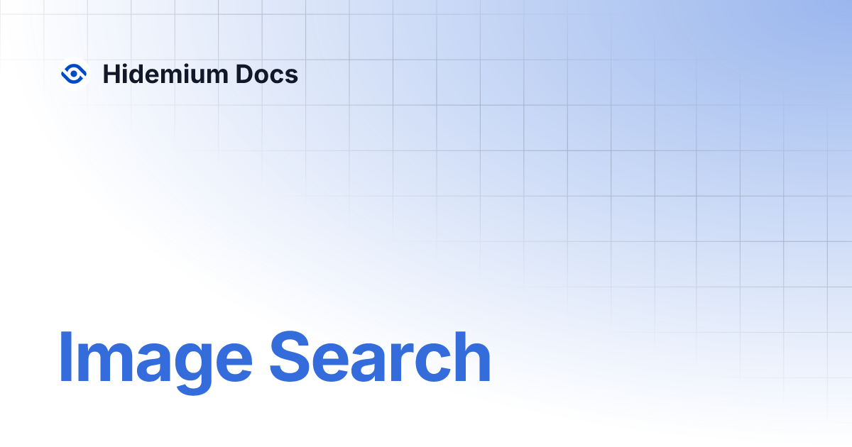 Image Search | Hidemium Docs